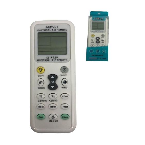 Controle Remoto Universal Ar Condicionado Split Le-7429 - Lelong / It Blue - Controle Remoto ...