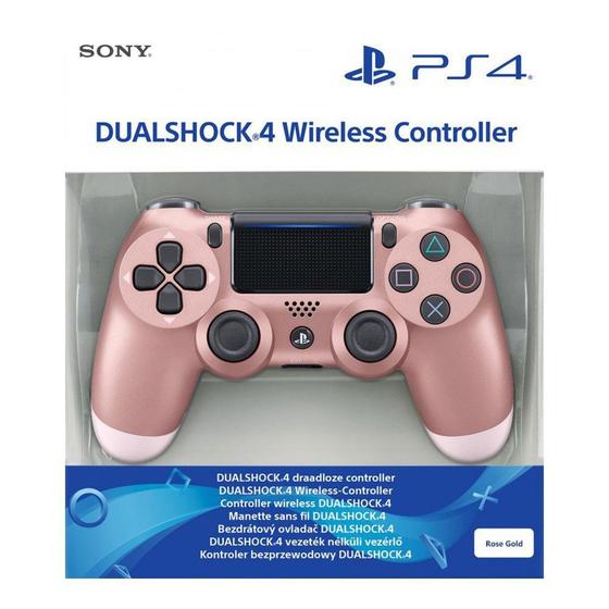 Controle Sem Fio Dualshock 4 Sony Rosa Dourado - PS4 - Sony Computer ...