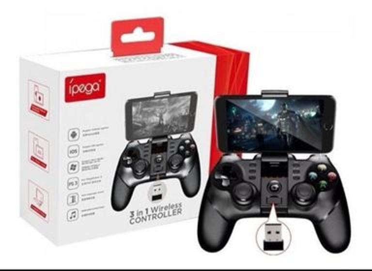 Controle Sem Fio Ipega Pg-9076 Preto Controle 3 Em 1 - Controle para PC ...