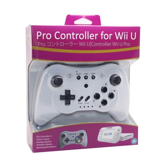 Controle Sem Fio Nintendo Wii U Pro Turbo Bluetooth Branco - TechBrasil ...