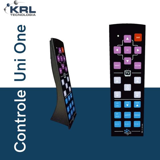 Controle Universal para Smart TV, TV e ar condicionado UNI ONE - KRL ...