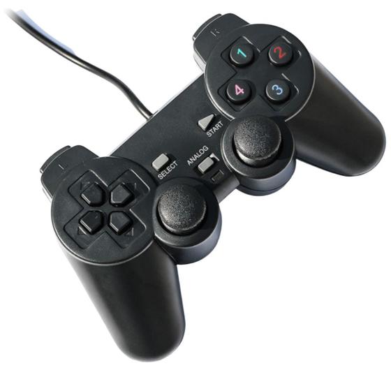 Controle Usb Para PC Joystick Analógico 12 Botões - Imbracom - Controle ...