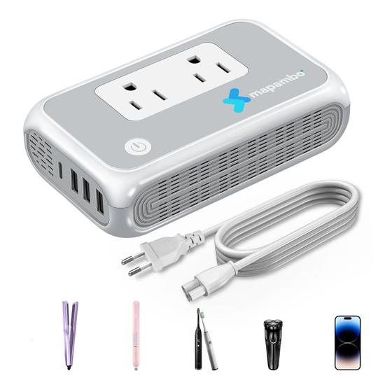 Conversor de tensão Mapambo 220V a 110V para ferros de ondulação ...