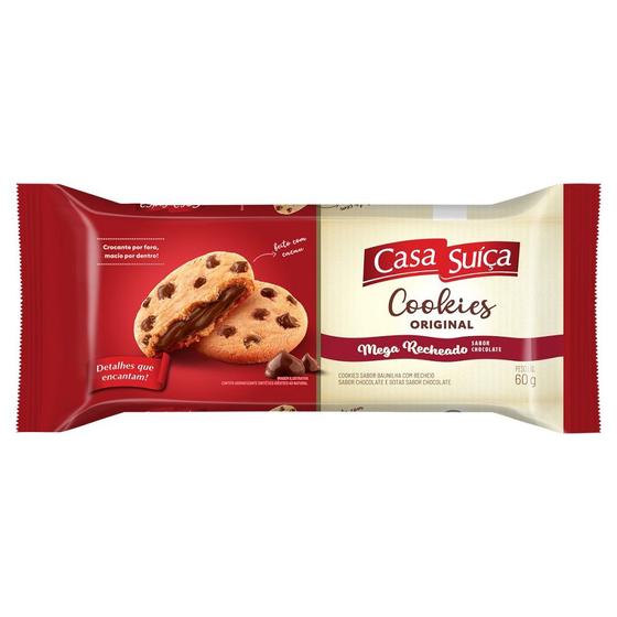 Cookie Mega Recheado Baunilha com Chocolate 60g Casa Suiça - MARILAN ...