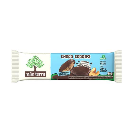 Cookies Choco Vegano Mae Terra Sabor Castanhas Brasileiras 80g ...