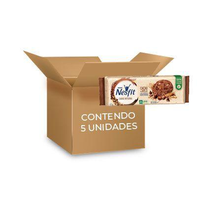 Cookies Integrais Nesfit Cacau e Avelã Nestlé 60g - contendo 5 packs ...