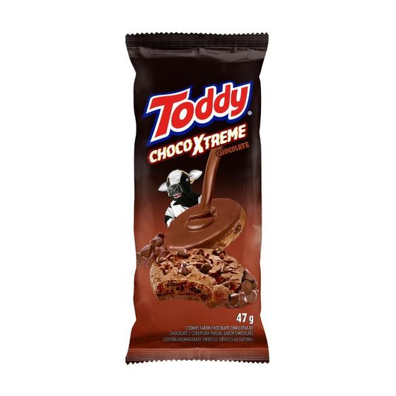Cookies Toddy ChocoXTreme Sabor Chocolate com Gotas de Chocolate 47g ...