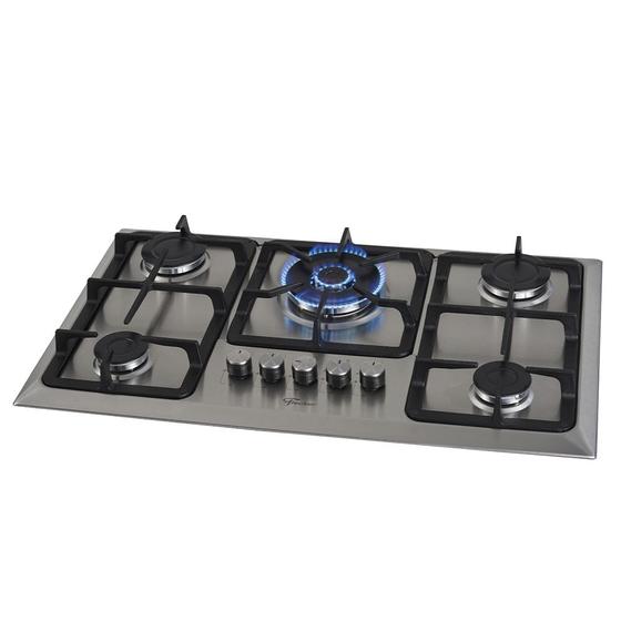 Cooktop 5 Bocas a Gás Fischer Infinity com Tripla Chama e Acendimento ...