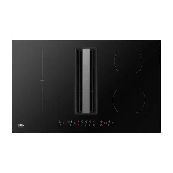 Cooktop de Indução 4 Bocas EOS Premium com Coifa Embutida e Ions de ...