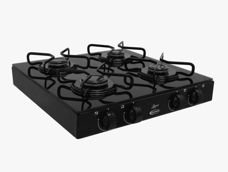 Cooktop Sobrepor Mesa De Vidro 4 Bocas - Clarice - Preto - Fogareiro ...