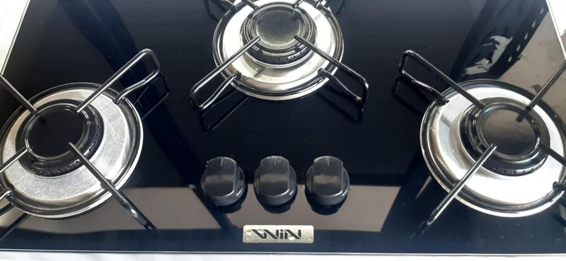 Cooktop WIN FLAT 3 Bocas de Sobrepor Acend. Manual - Cooktop 3 Bocas ...
