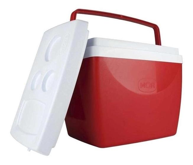 Cooler 34 Litros Caixa Térmica 50 Latas Mor Vermelha - Cooler Térmico ...