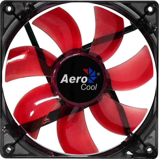 Cooler Fan 12cm Pc Gamer Red LED Vermelho Aerocool - Cooler para ...