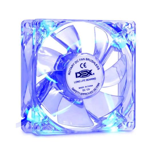 Cooler Fan 80mm 8cm RGB Led Colorido Alta Velocidade 8x8 80x80 - DEX ...
