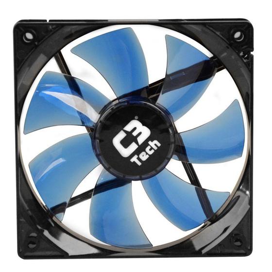 Cooler FAN C3 Tech F7-L100 BL Storm 12cm LED C3T - Peças para ...