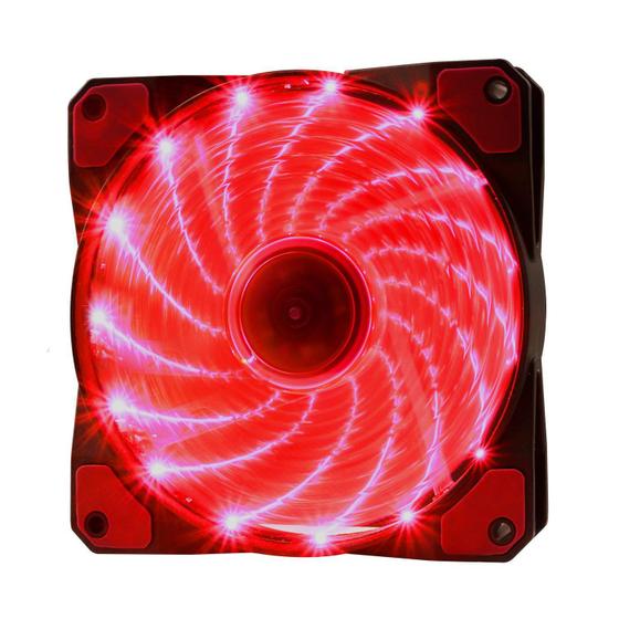 COOLER FAN LED PC GAMER 15 LEDS 120mm GABINETE COMPUTADOR PC - OEX ...