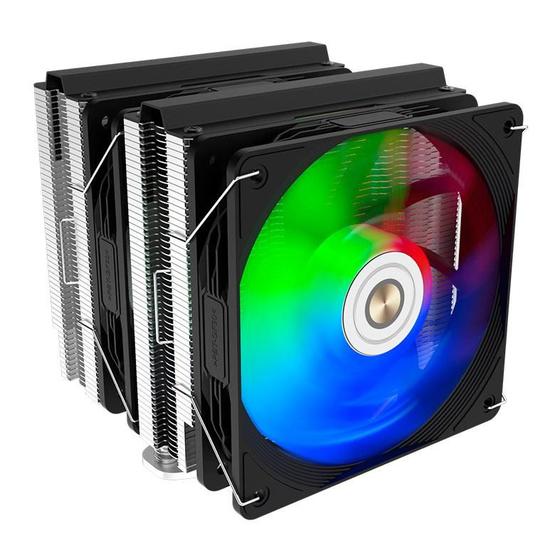 Cooler Para Processador Alseye Thor N600-DT FDB, ARGB, 120mm, Preto ...