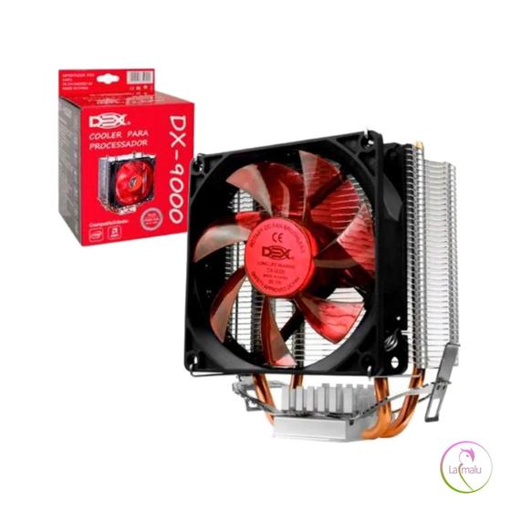 Cooler para Processador GAMER DEX DX-9000 INTEL/AMD - VERMELHO - Peças ...