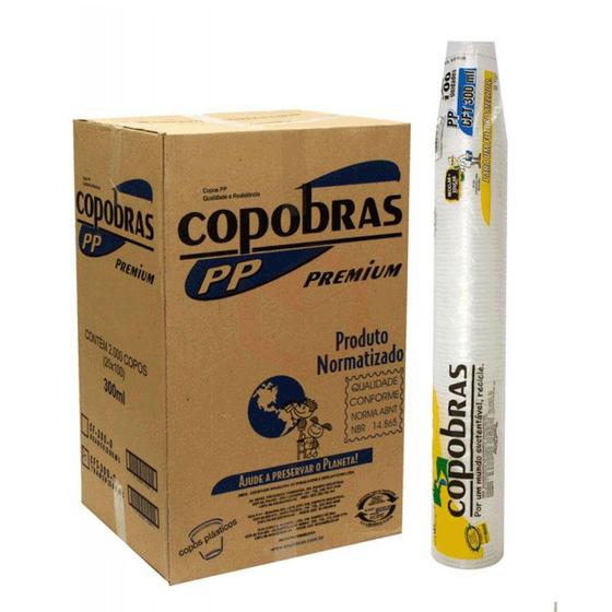 Copo 300Ml C/100 Un Transparente - Pp - FC - Copo Descartável ...