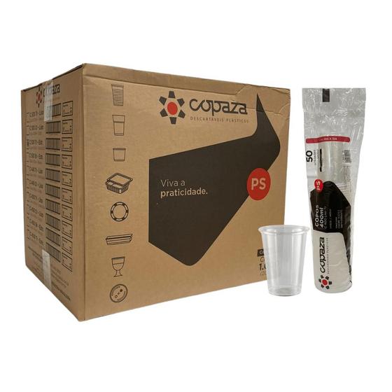 Copo 400ml Liso Translúcido Strong ABNT 2002 Copaza com 1.000 unidades - Copos - Magazine Luiza