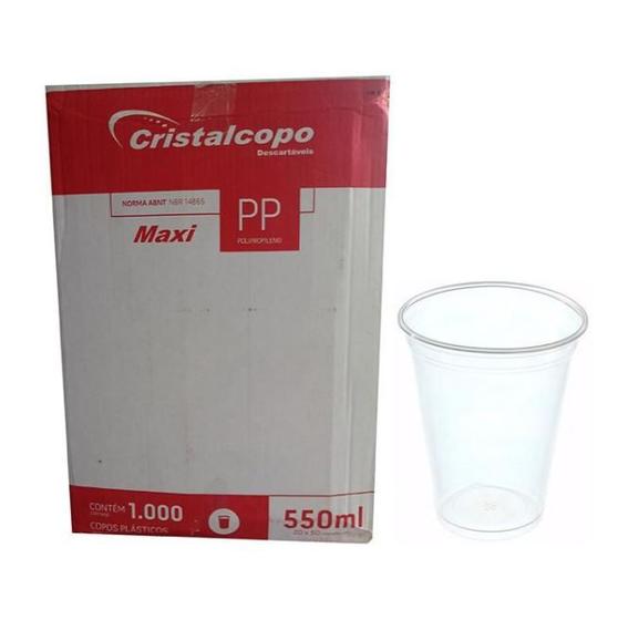 Copo ABNT Desc. Translucido Liso PP 550ml Transp-1 Cx Fechada C/ 1.000 ... Copo ABNT Desc. Translucido Liso PP 550ml Transp-1 Cx Fechada C/ 1.000 ...