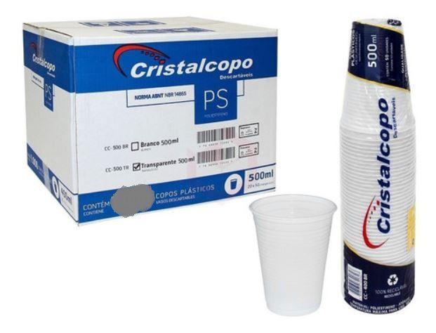 Copo ABNT Desc. Transp PS 500ML CRISTALCOPO com 50UN - Copo Descartável - Magazine Luiza