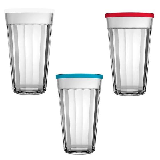Copo Americano Long Drink Com Tampa Nadir 450ml 3 Unidades - Copos - Magazine Luiza
