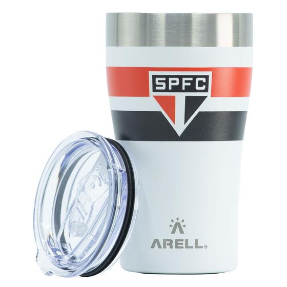 Copo Arell Térmico Com Tampa Oficial do São Paulo 500ml - Copos ...