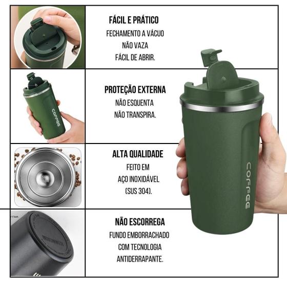 Copo Caneca De Café Térmico Inox Parede Dupla A Vácuo 510Ml - Star ...