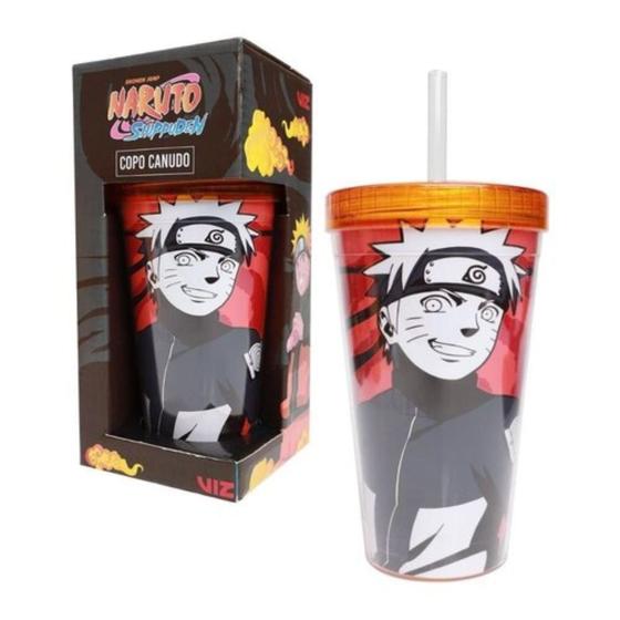 Copo Canudo - Naruto Uzumaki 450ml - Clube Comix - Copos - Magazine Luiza