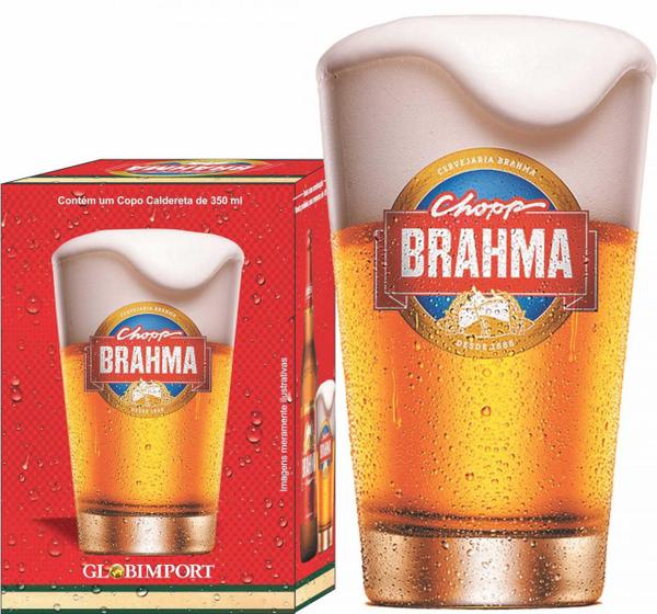 Copo chopp brahma 350 ml caldereta (oficial) caixa - GLOBIMPORT - Copos - Magazine Luiza