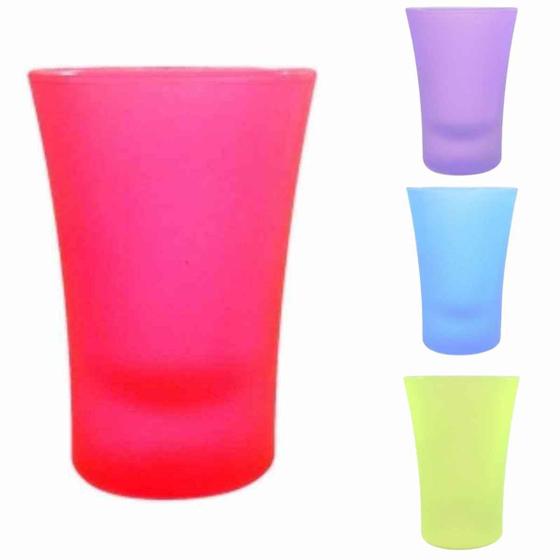 Copo Copinho De Dose Shot 60mL Em Vidro Neon - Allmix - Short Drinks ...