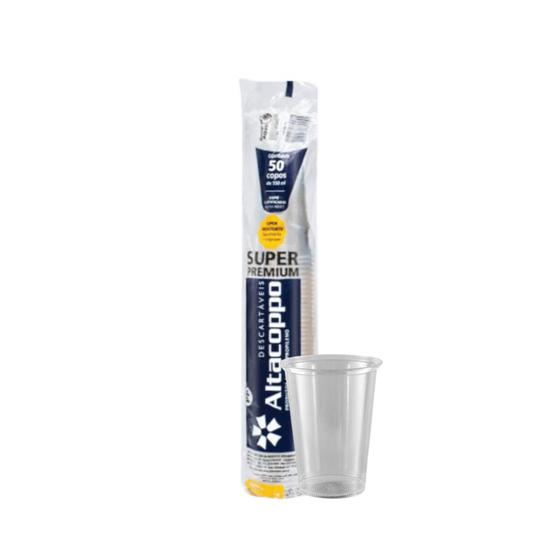 Copo de 550ml Liso transparente PP Altacoppo com 50 unidades - Copos - Magazine Luiza