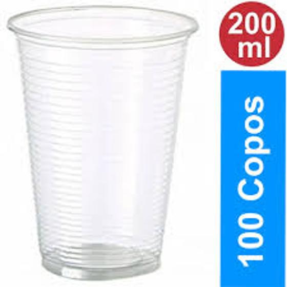 Copo de plástico descartável transparente copoflex 200ml cx c/2500 - s/marca - Copo Descartável ...