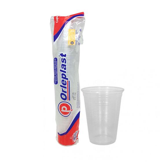 Copo de Plástico PP 180mL Transparente com 100 unidades Orleplast - Copo Descartável - Magazine ...