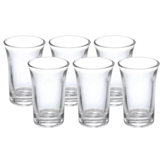 Copo de SHOT jogo com 6 unidades vidro 260ml - ORIGINAL LINE - Copo de ...