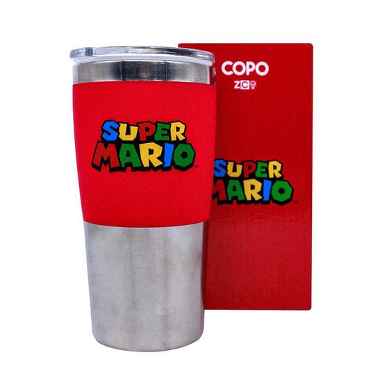 Copo de viagem do Super Mario - Zonacriativa - Copos - Magazine Luiza