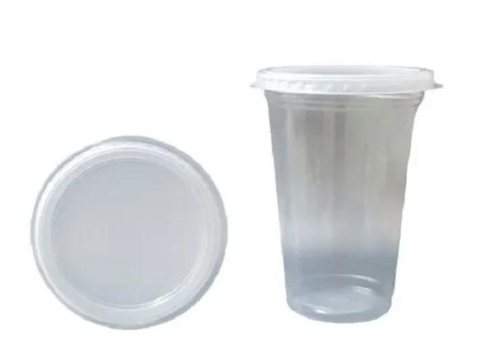 Copo descartavel 400ml com tampa reta s/ furo p07 c/ 50 und - COPAZA - Copo Descartável ...