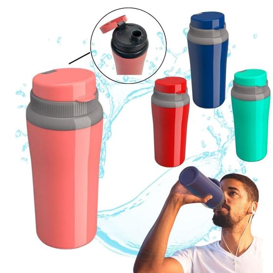 Copo Garrafa Térmica 650ml Com Tampa Água Café Chá Mate Cerveja Tererê ...