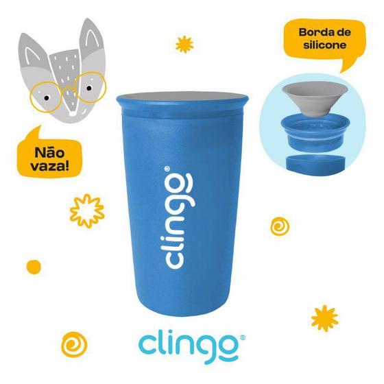 Copo Mágico 360 Colors Azul - Clingo - Copo de Transição / Treinamento ...