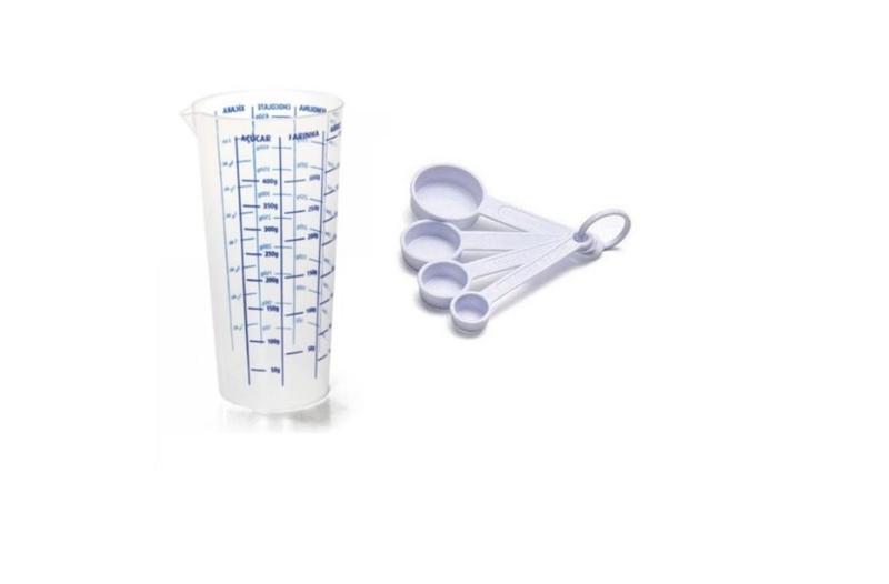 Copo Medidor e Colheres Medidoras - Kit - Erca - Copo Medidor ...