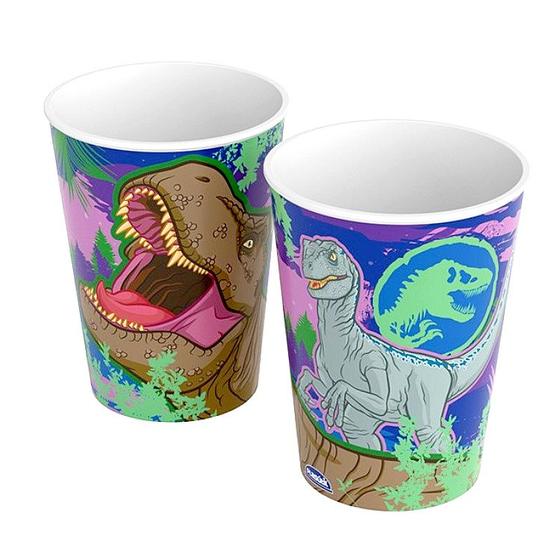 Copo para Suco e Café Infantil de Dinossauro 320ml 1 unidade - Plasútil ...