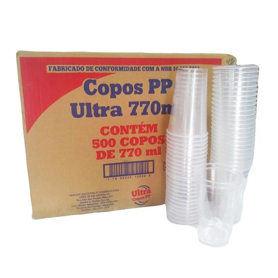 Copo PP 770ml Transparente c/25 Unidades - Soalim Embalagens - No Magalu - Magazine Luiza