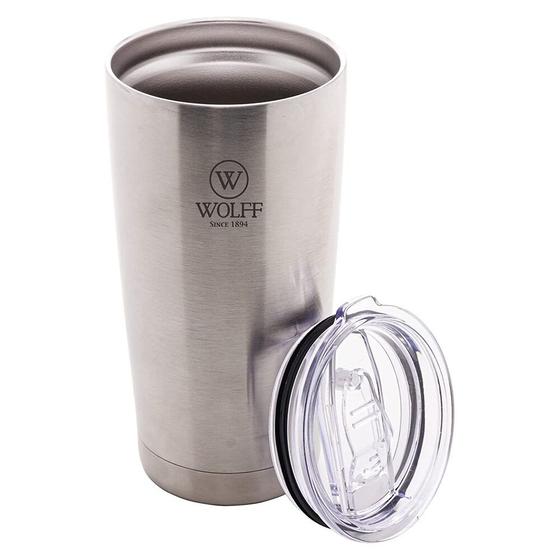 Copo Térmico 600ml Aço Inox Parede Dupla com Tampa Wolff - Copos ...