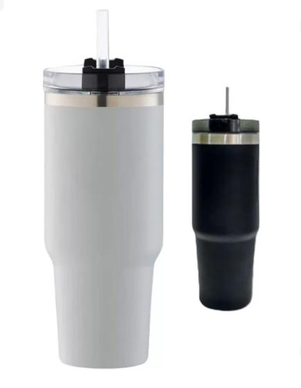 Copo Térmico 900ml Com Tampa E Canudo - Inox - Copos - Magazine Luiza