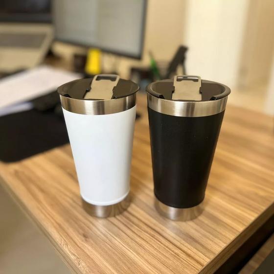 Copo Térmico Cerveja Café Chá Chopp Com Tampa Quente Frio - Beer Pint ...