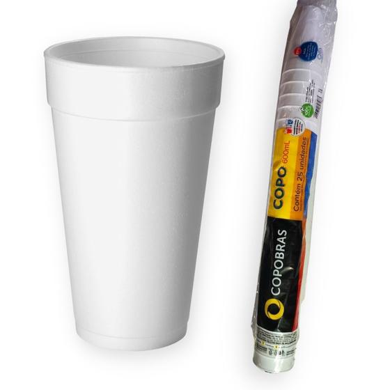 Copo Térmico de Isopor Copobras 600ml pct 25 Unidades - Copos ...