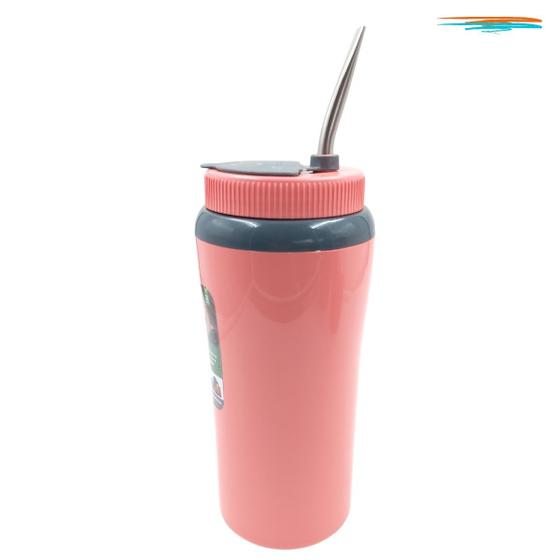 Copo Térmico Terere Cuia de Tereré Bomba Inox 650ml c/ tampa - UNITERMI - Copos - Magazine Luiza