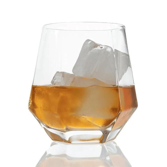 Copo uisque drink bar whisky 300ml hexagonal glassy 1 peça - HERCOS ...