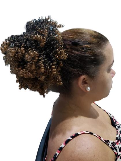 Coque Aplique Afro Puff Cacheado Orgânico - Lynx Produções artistica ...